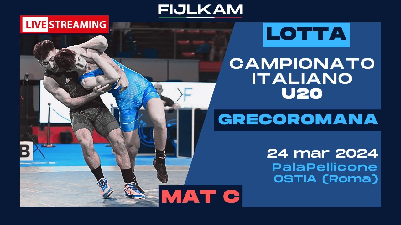 LOTTA - Campionato Italiano U20 GR 2024 - Mat C - YouTube