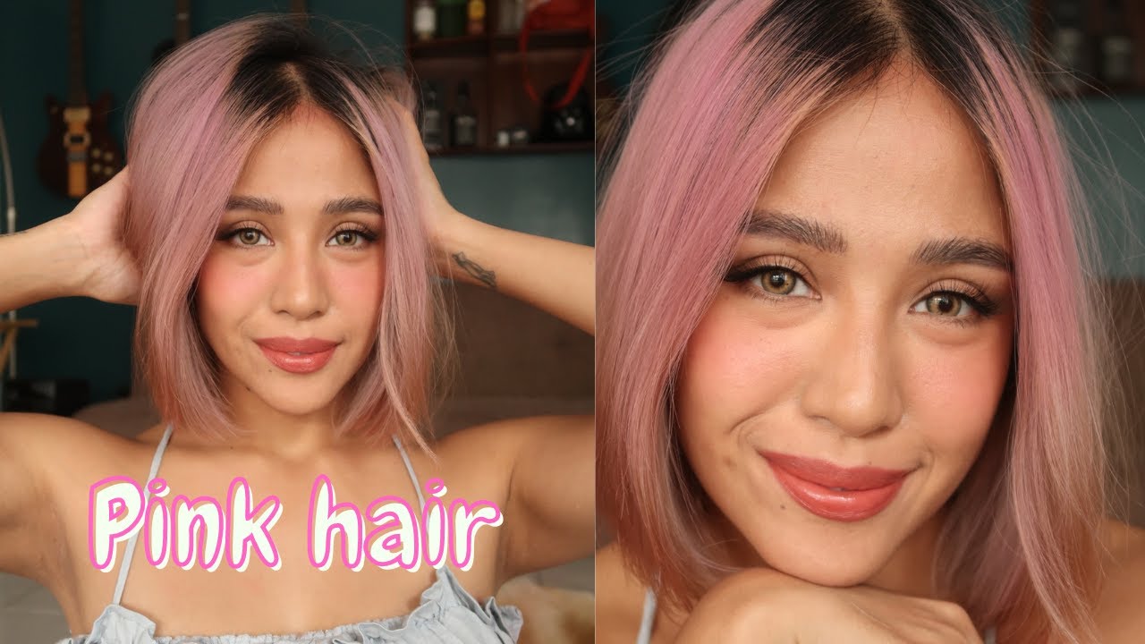 PINK HAIR | Colourette SUNSET PINK + Hybrid Colours ROSE QUARTZ - YouTube