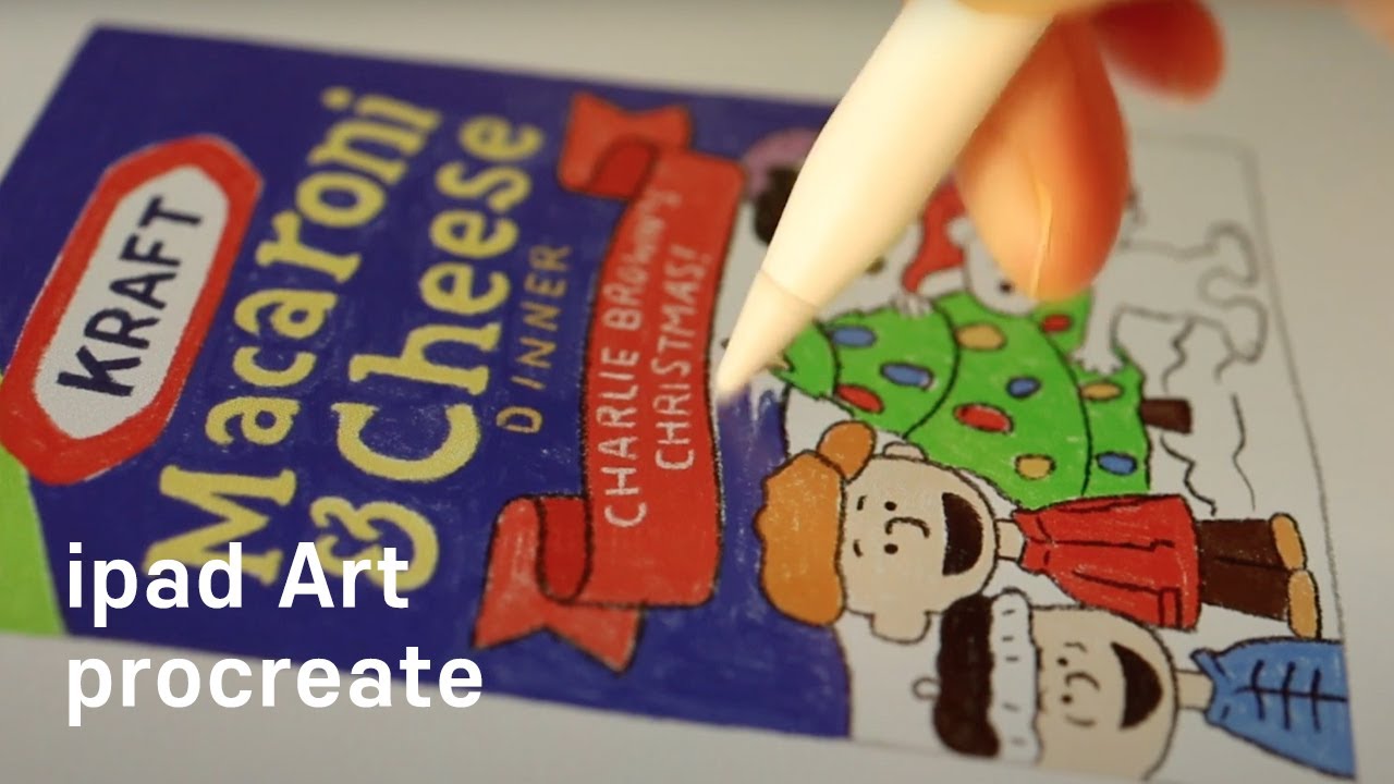 sub) Christmas drawing / ipad Art / Snoopy - YouTube