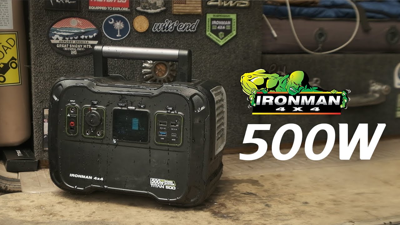 New! Ironman 4x4 Titan 500W portable power station, inverter with MPPT ...