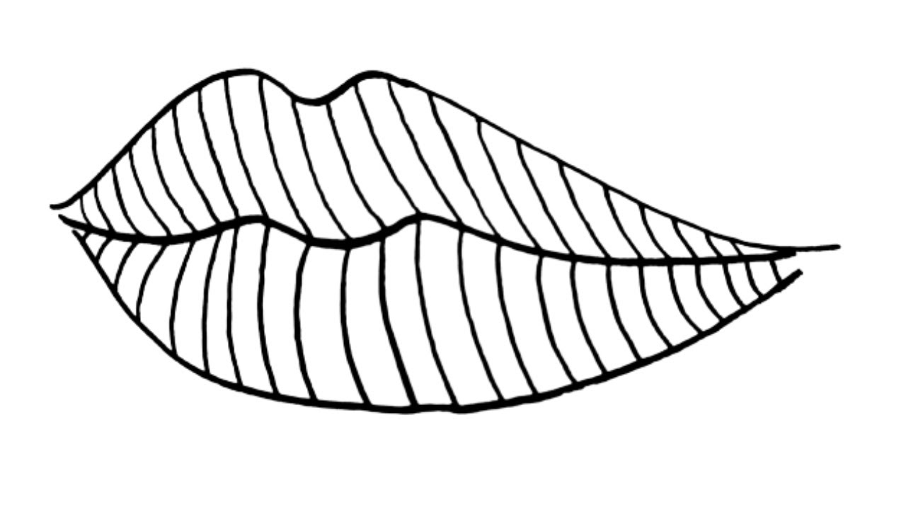 Ink Line Art Magic: The Easy Guide to Drawing Artistic Lips! - YouTube