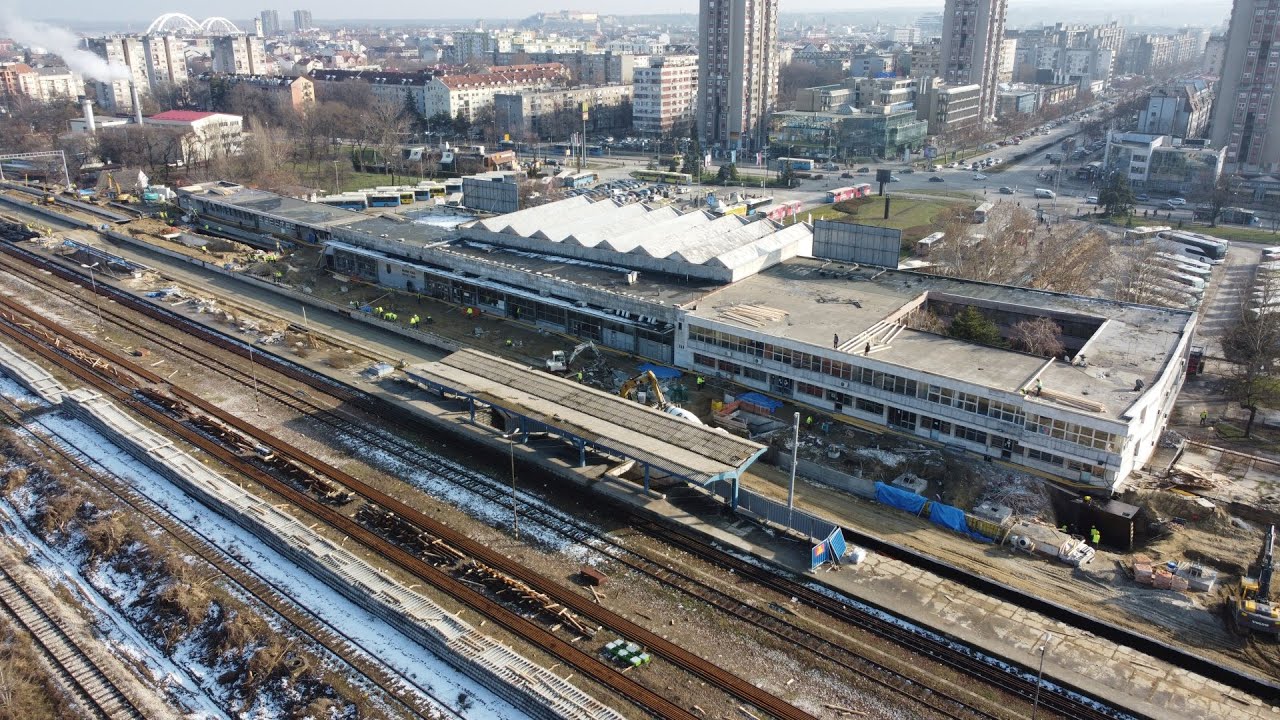 Rekonstrukcija Železničke stanice Novi Sad - YouTube