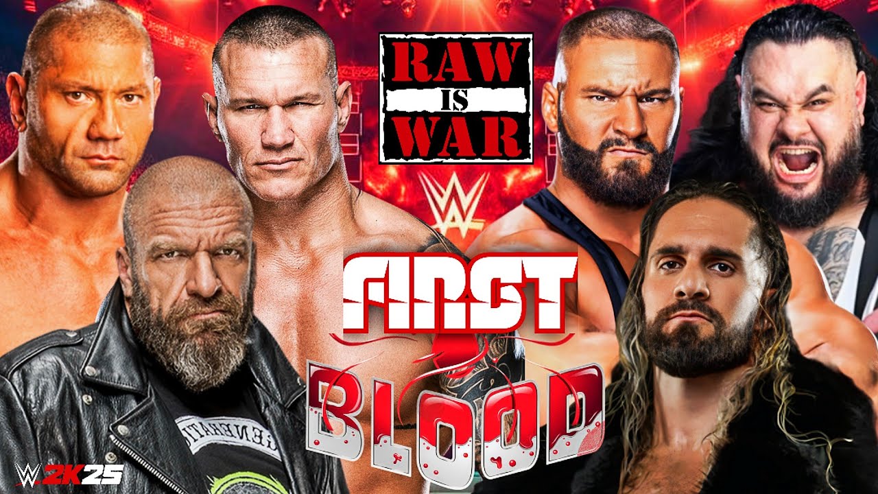 FULL MATCH : Evolution Vs. TEAM Seth Rollins - WWE First 🩸BLOOD ...