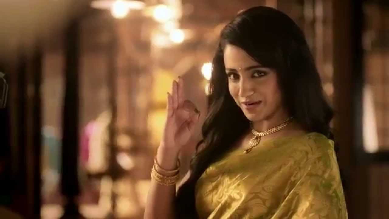 Trisha at Pothys - SAMUDRIKA PATTU 2015 - YouTube