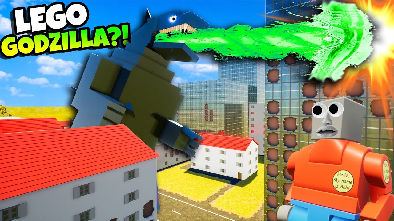 Godzilla Attacks Brick Rigs City! - YouTube