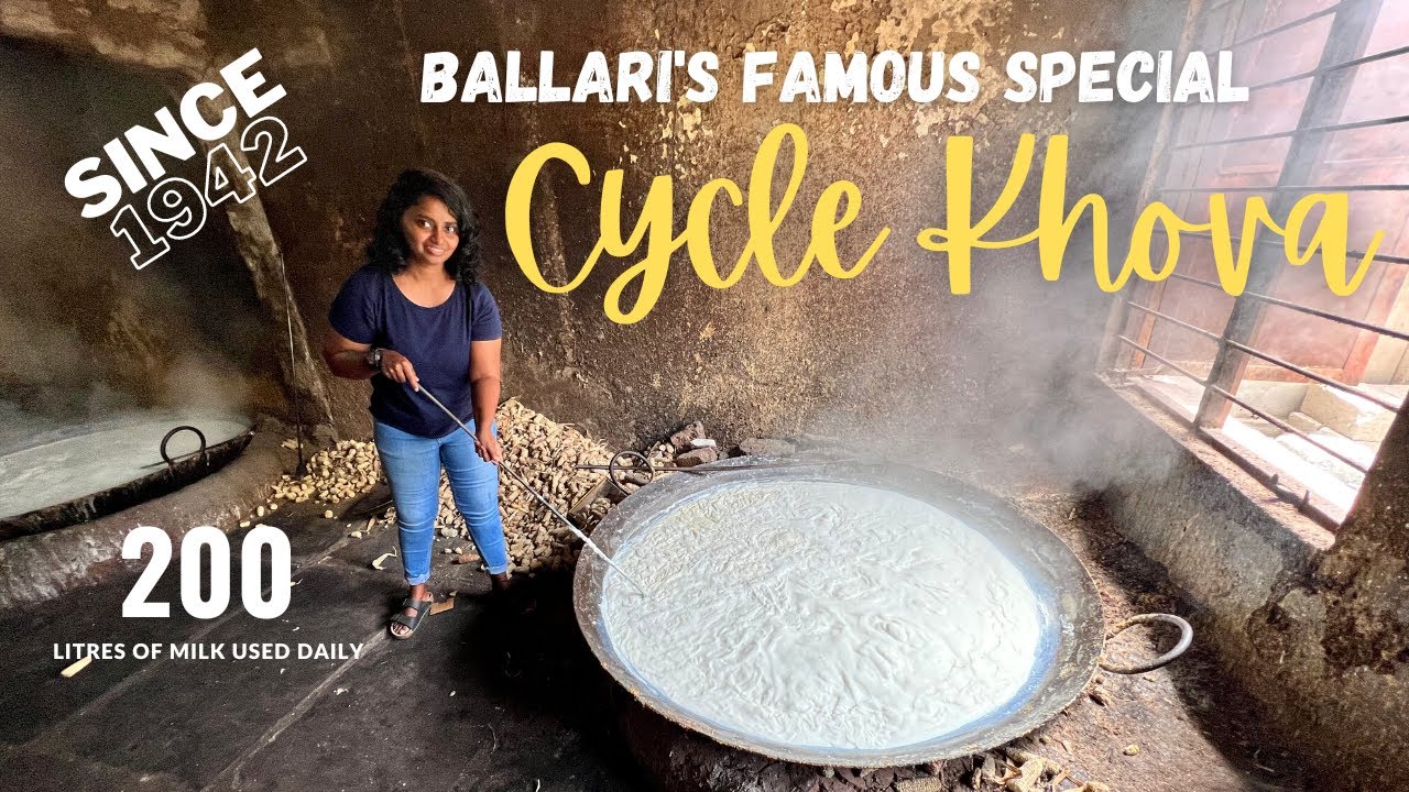 Making of Ballari Special Cycle Khova - a famous sweet started in 1942 ...