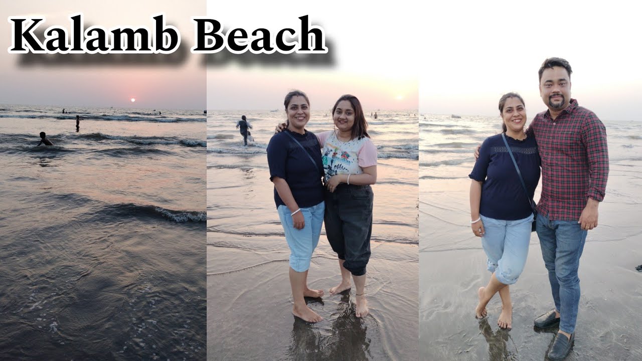 🏖️Sunday Evening Spent At Kalamb Beach ️ Enjoyed Beautiful Sunset😍 ...