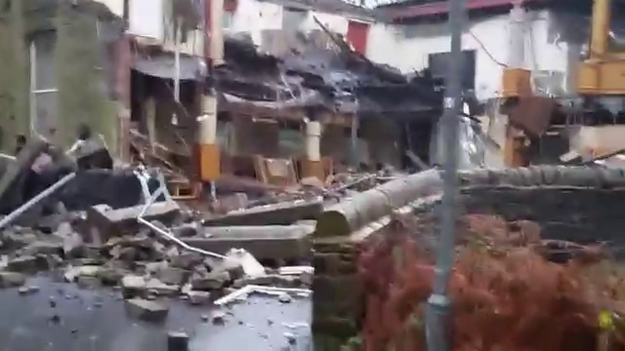 Waterside pub summerseat ramsbottom collapse flood - YouTube