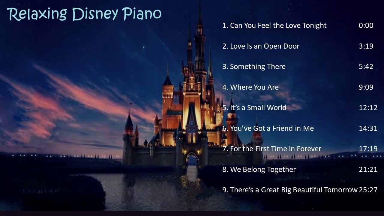 30 Minutes Disney Piano Relaxing Music - YouTube