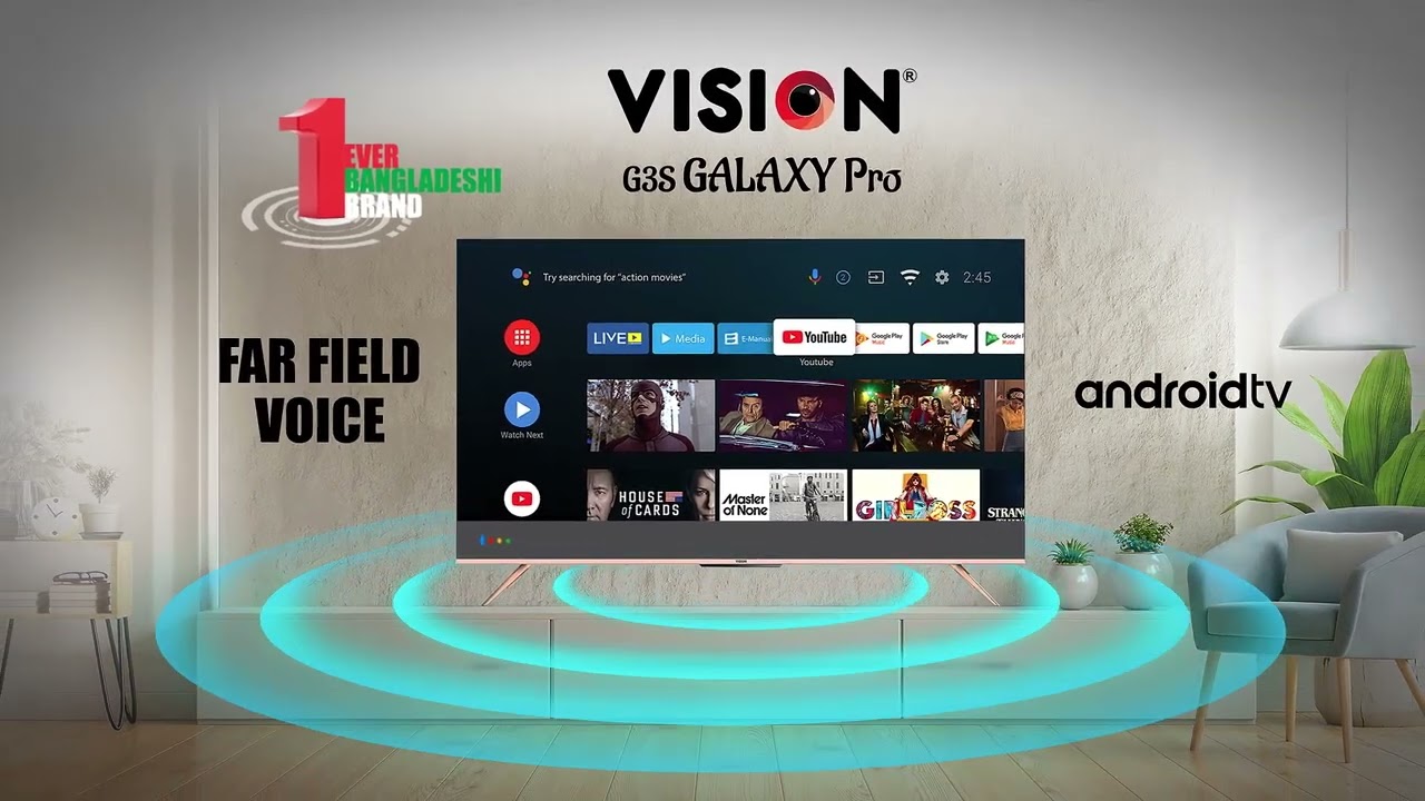 Vision Anroid TV | Vision Far Field Voice Control TV - YouTube