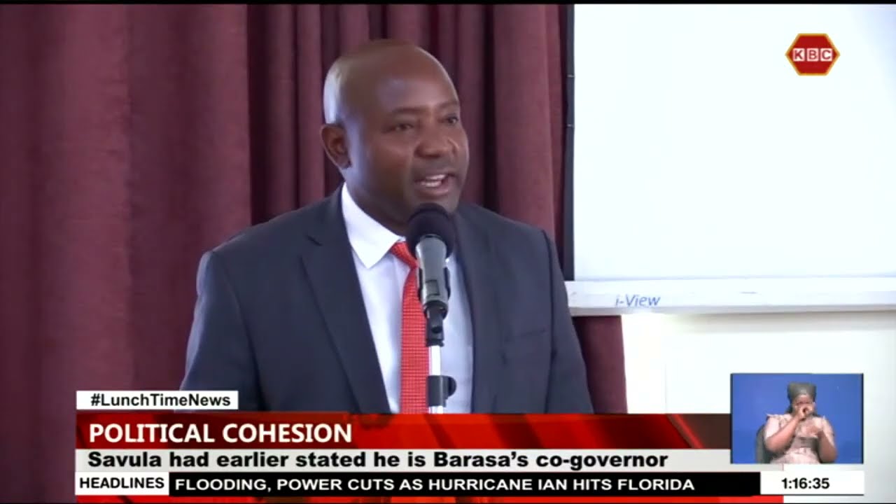 Kakamega Deputy Governor Ayub Savula agrees to work with Governor - YouTube