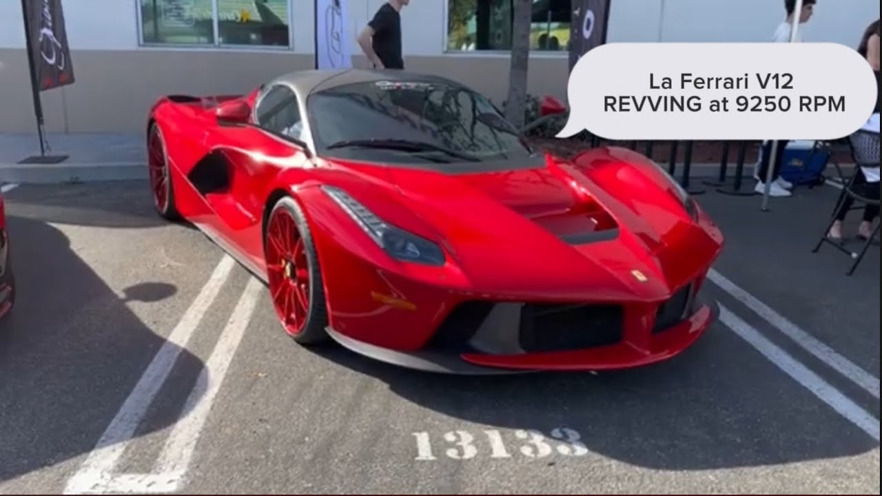 $4.5M LA FERRARI: COLD START, REVVING, Walk Around, Closer look at ...
