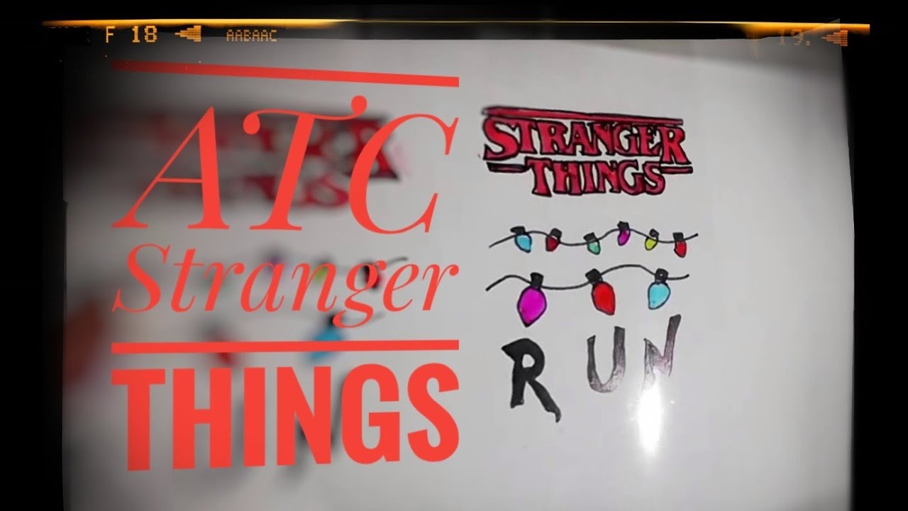 Atc temática Stranger Things/ diy Scrapbooking - YouTube