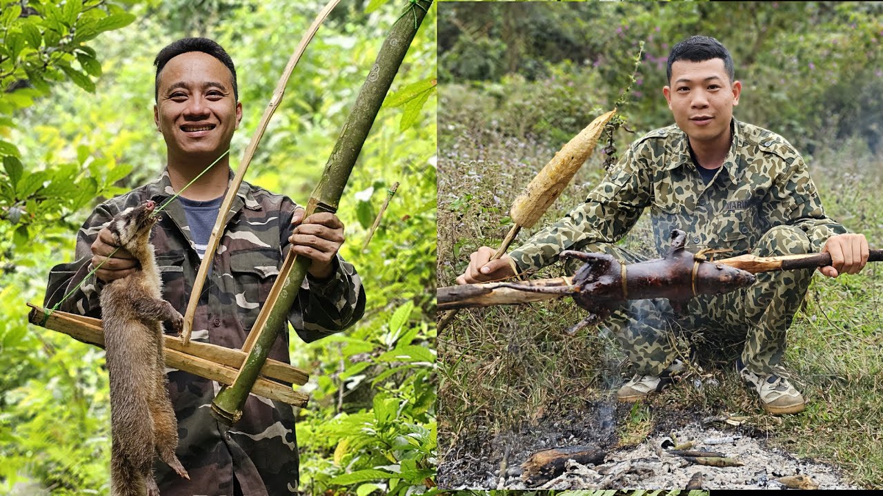 How Create Amazing Bamboo Trap to Catch Civet - YouTube