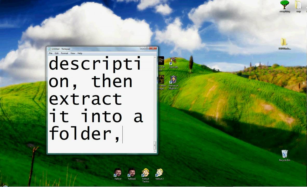 How to play Fallout in windowed mode - YouTube