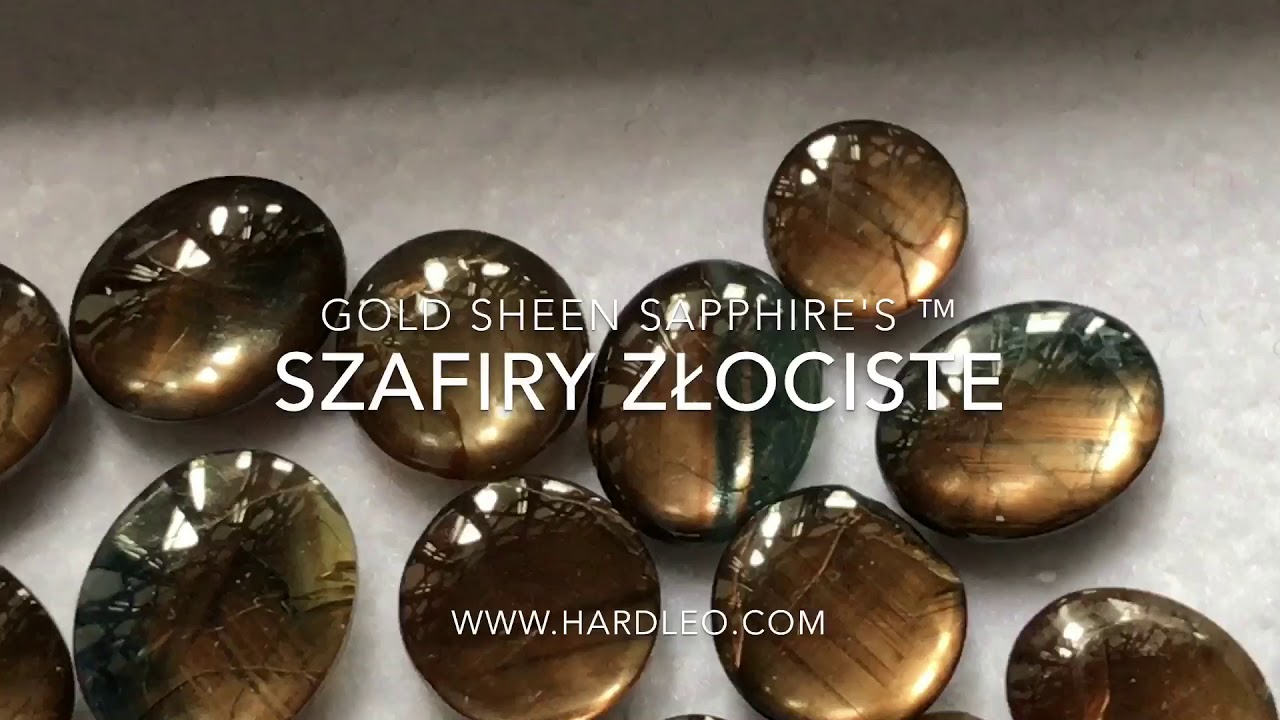 Szafiry Złociste - Gold Sheen Sapphires ™ - YouTube