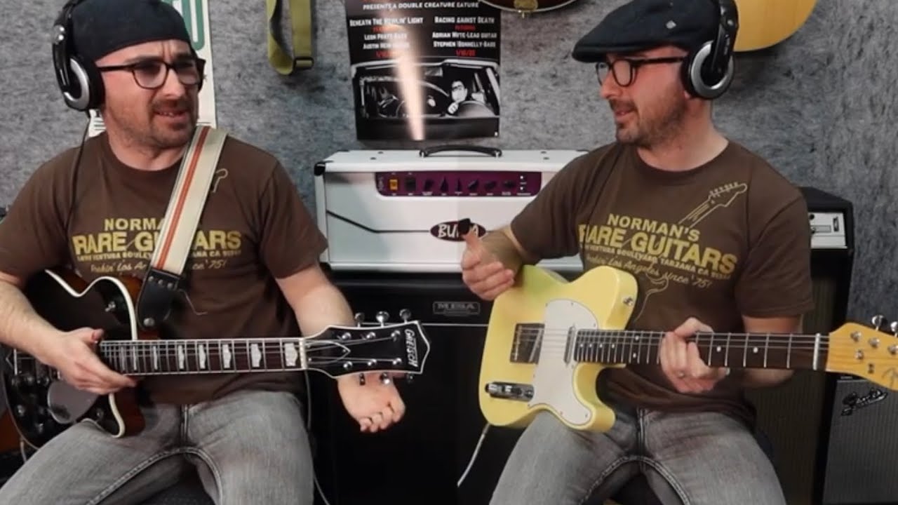 Rockabilly Guitar Shootout : Gretsch Duo Jet Vs Fender Tele - YouTube