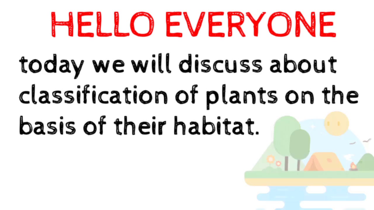 Classification of plants on basis of habitat - YouTube