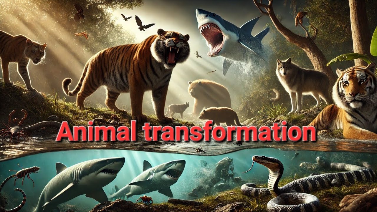 Animal transformation. Before and after animals grow up.full episode ...