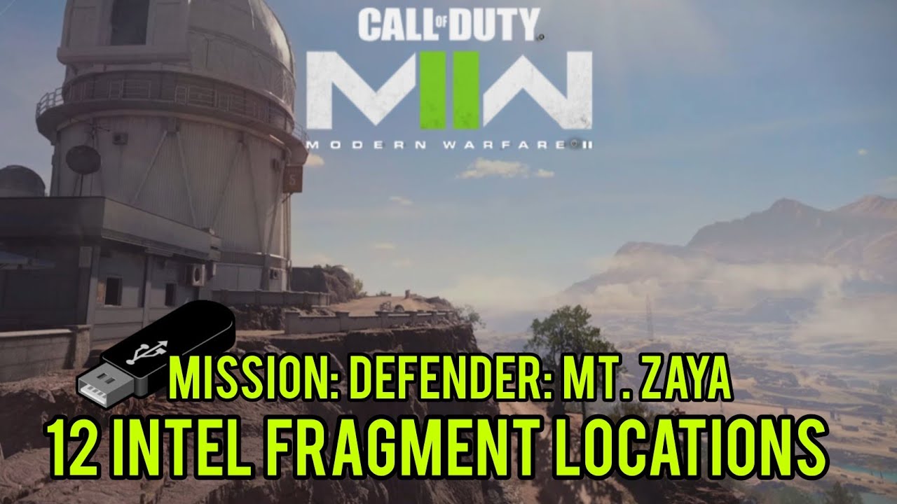 Call of Duty: Modern Warfare 2 | DEFENDER: MT. ZAYA | 12 Intel Fragment ...
