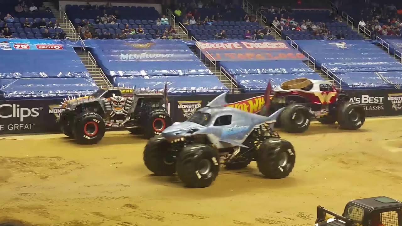 Monster Jam 2018 PIT PARTY-INTROS. Greensboro NC - YouTube