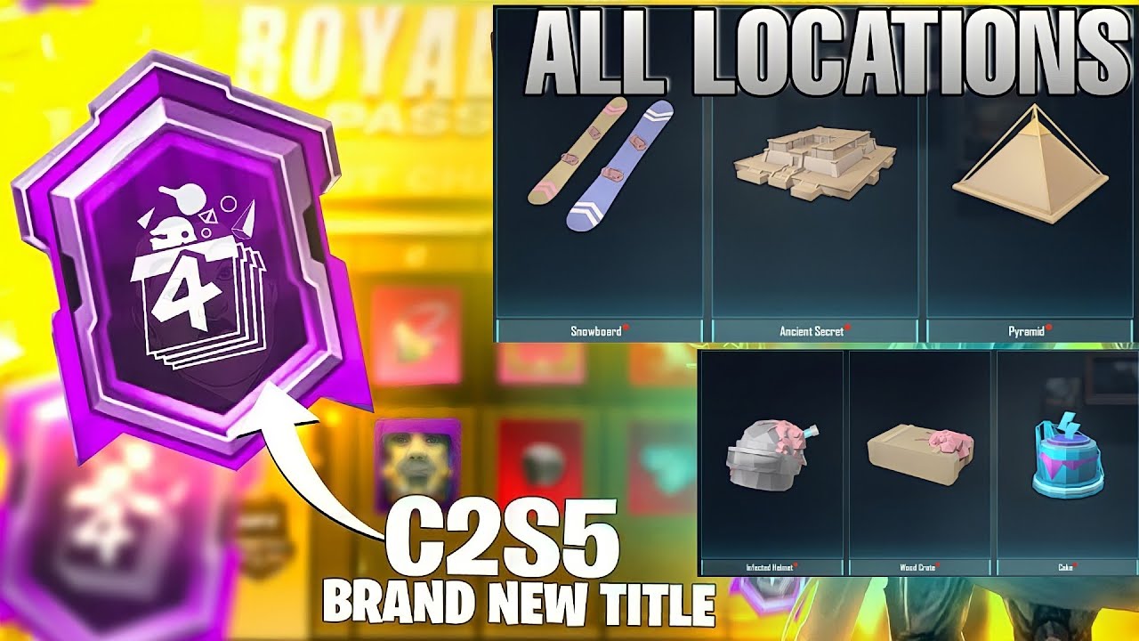 Get Free Brand New Title | C2S5 Title All Locations | Very Easy Tips ...