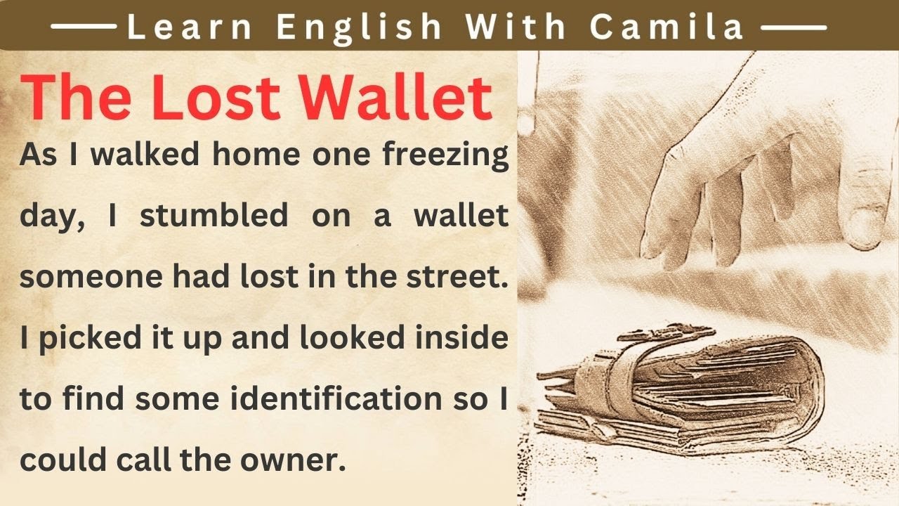 Learn English Through Story Level 2 - The Lost Wallet - Story in English - English Stories - YouTube