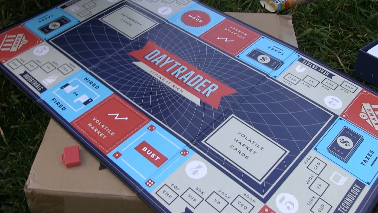 Unboxing Daytrader - A Financial Board Game - YouTube