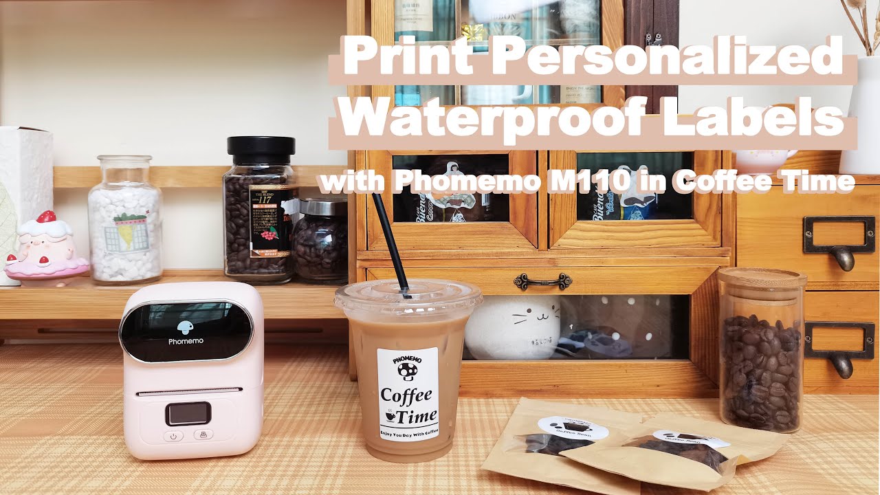 Phomemo Label Maker M110 × Coffee Labels: Printing Personalized Labels ...