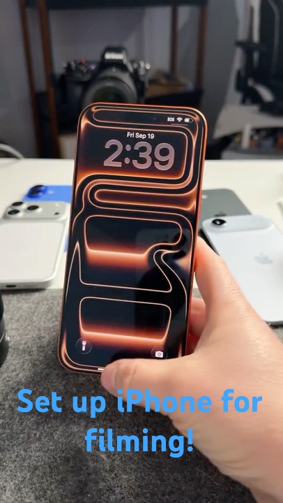 How I set up a new iPhone for filming - YouTube