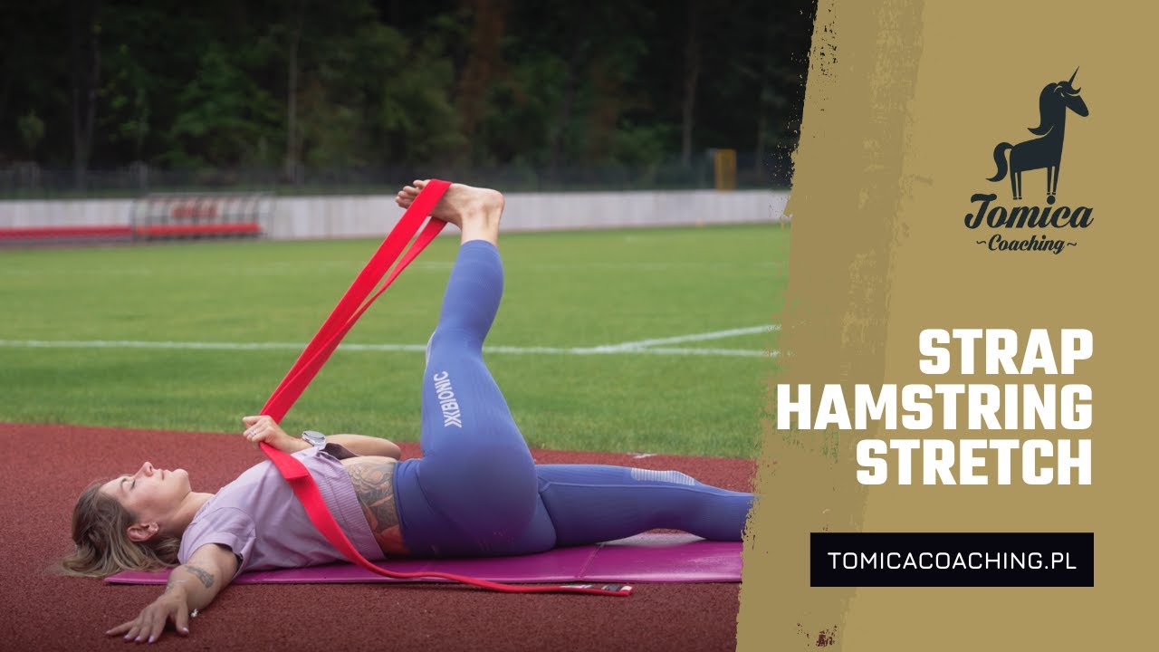 Strap hamstring stretch - rozciąganie - YouTube