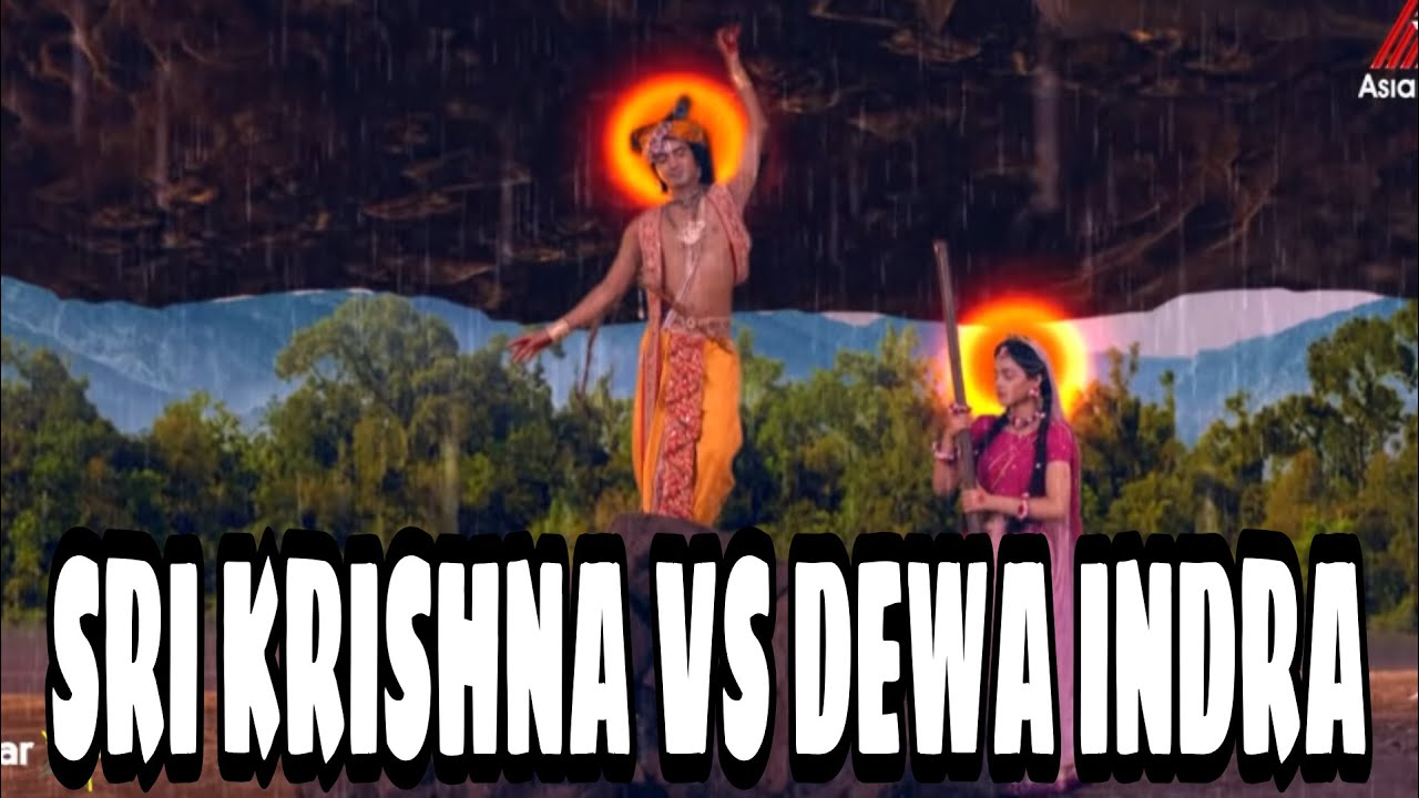RadhaKrisna Episode: Sri Krishna Vs Dewa Indra| Lord Krishna VS Lord ...
