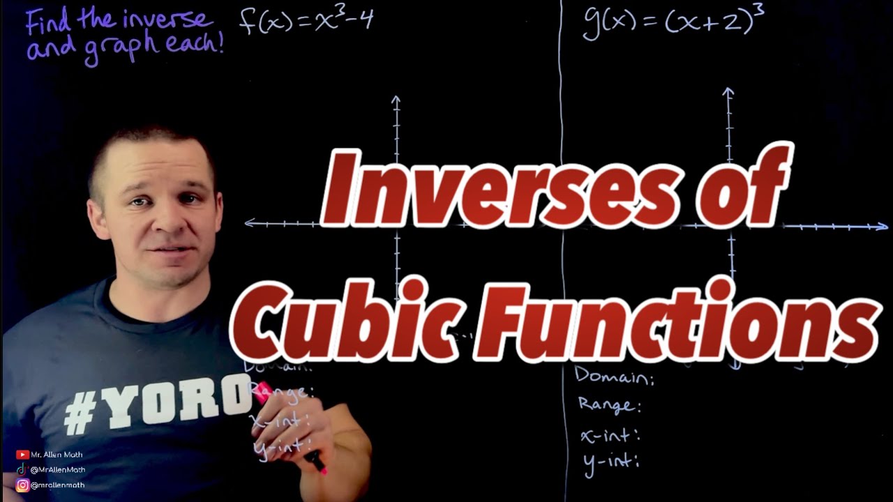 Finding and Graphing Inverses of Cubic Functions - YouTube