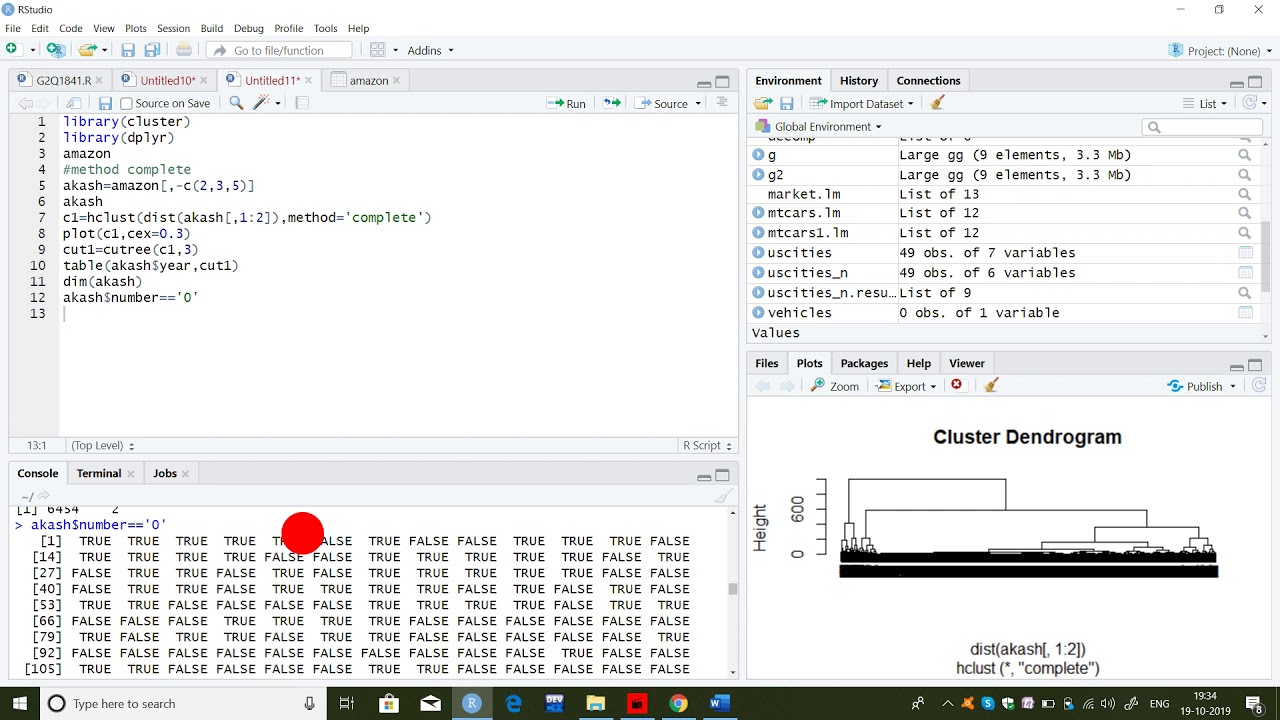 Cluster Model in R / R studio Tutorials. - YouTube