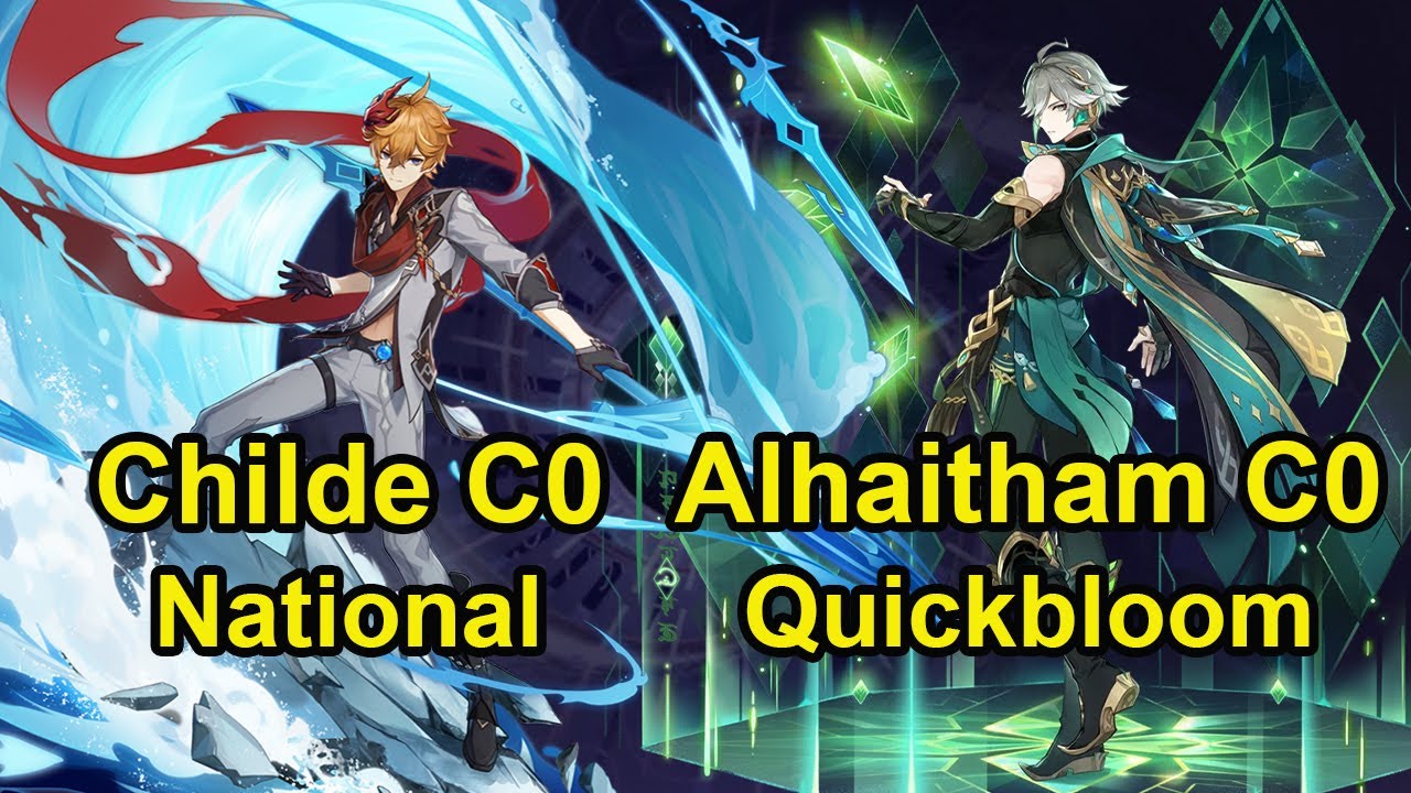 Childe C0 National - Alhaitham C0 & Furina C1 spiral abyss floor 12 ...
