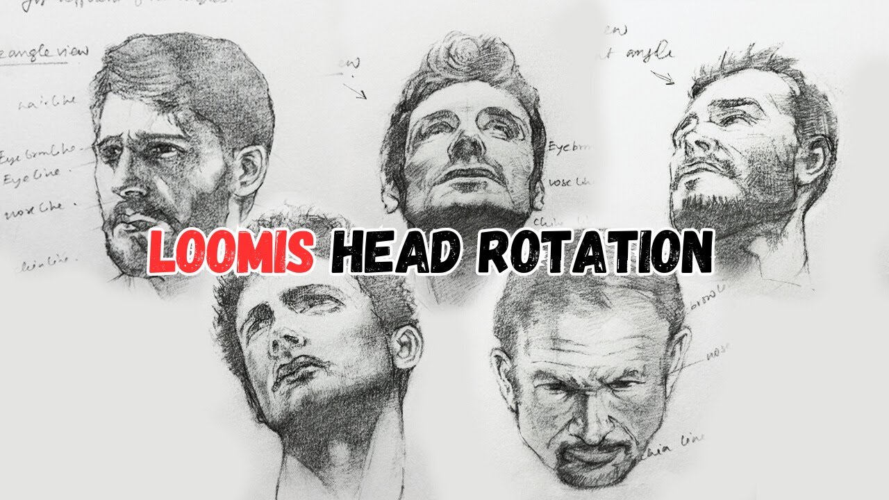 Master LOOMIS METHOD to Draw Heads from ANY Angle! - YouTube