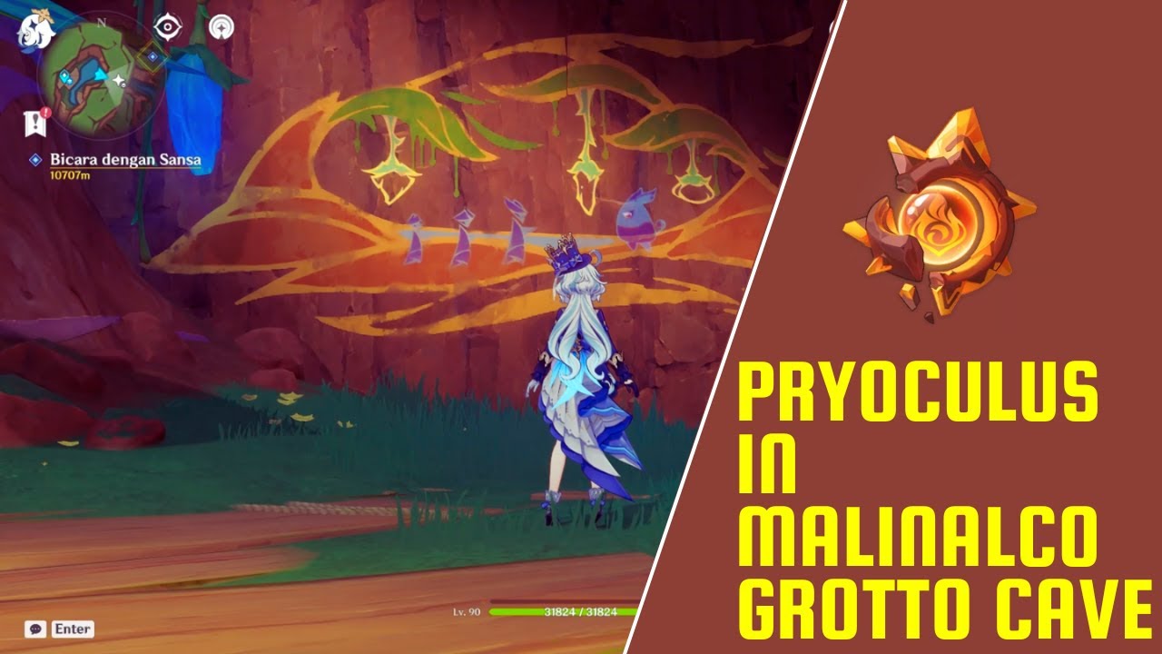 PRYOCULUS IN MALINALCO GROTTO CAVE - Genshin Impact - YouTube