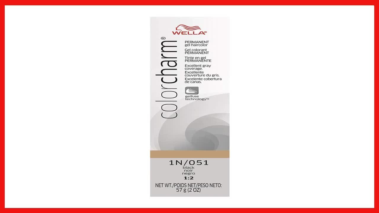 Wella Color Charm Permanent Gel Hair Color for Gray Coverage 9A Pale ...