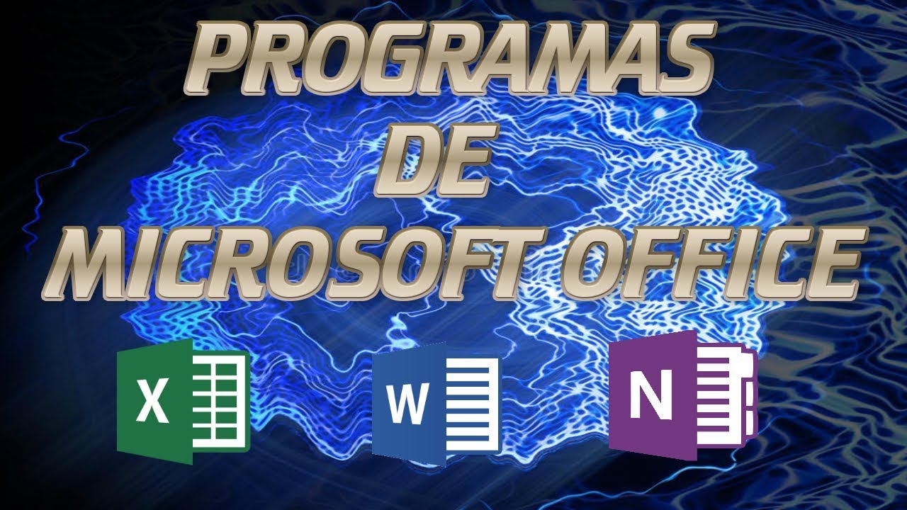 PROGRAMAS DE MICROSOFT OFFICE - YouTube