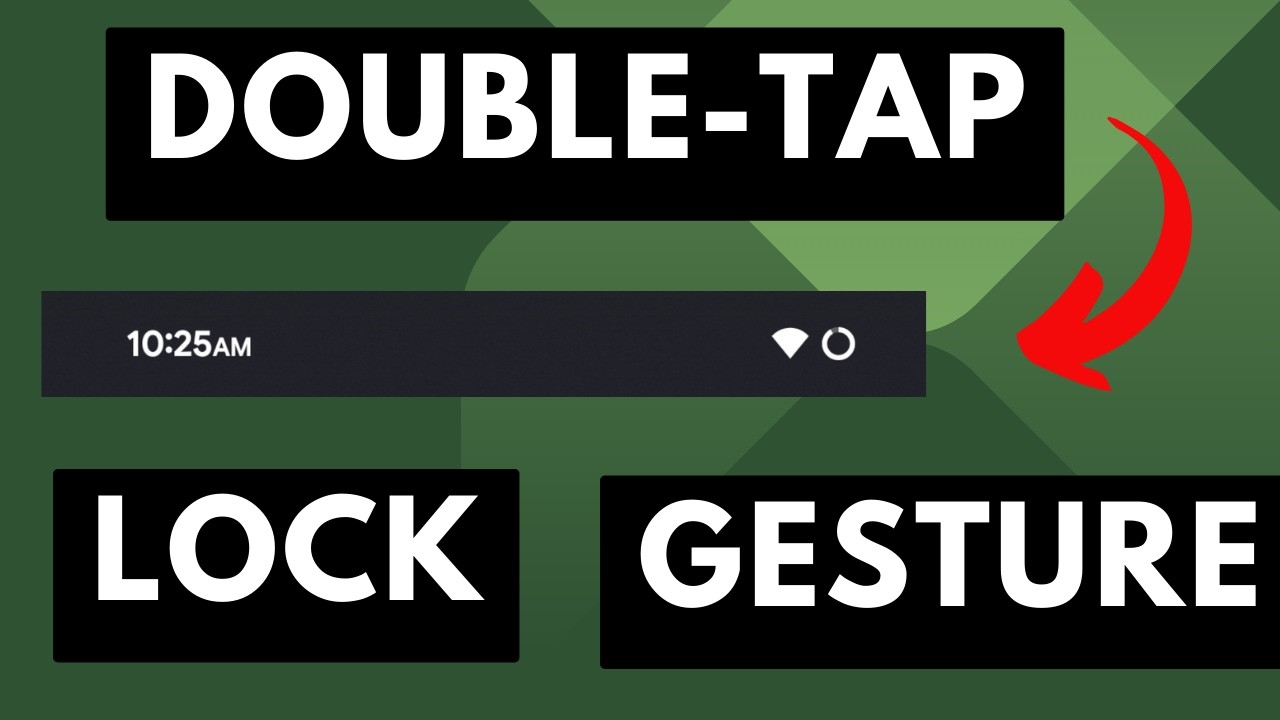 Google Pixel Tip - How to Double Tap the Status Bar to Sleep and Lock ...