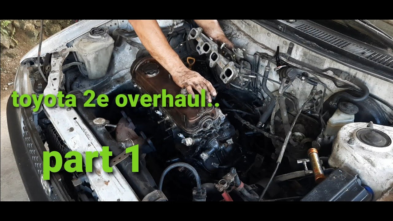 toyota 2e overhaul part 1.. - YouTube