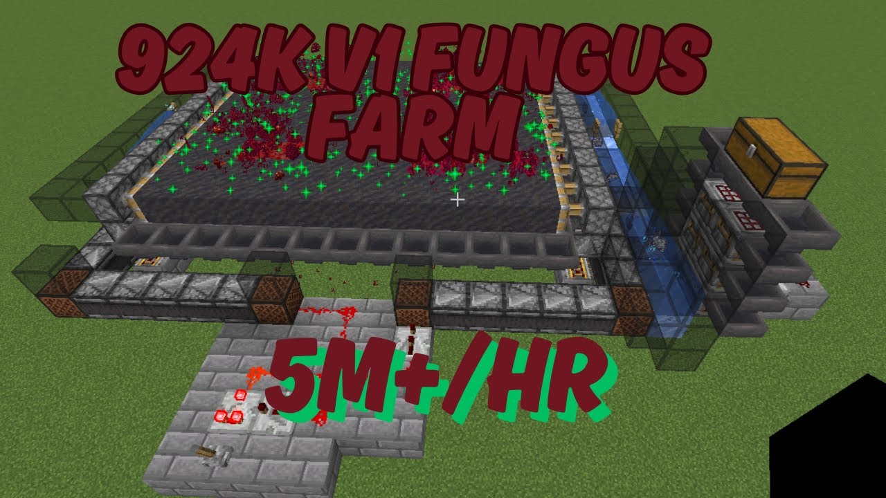 How to build the 1.21+ Op DonutSMP Fungus farm | 924k V1 - YouTube