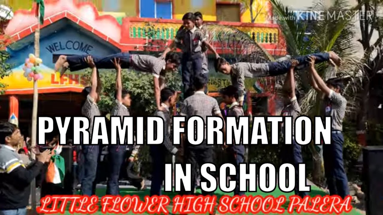pyramid formation by Little Flower school - pyramid formations ...