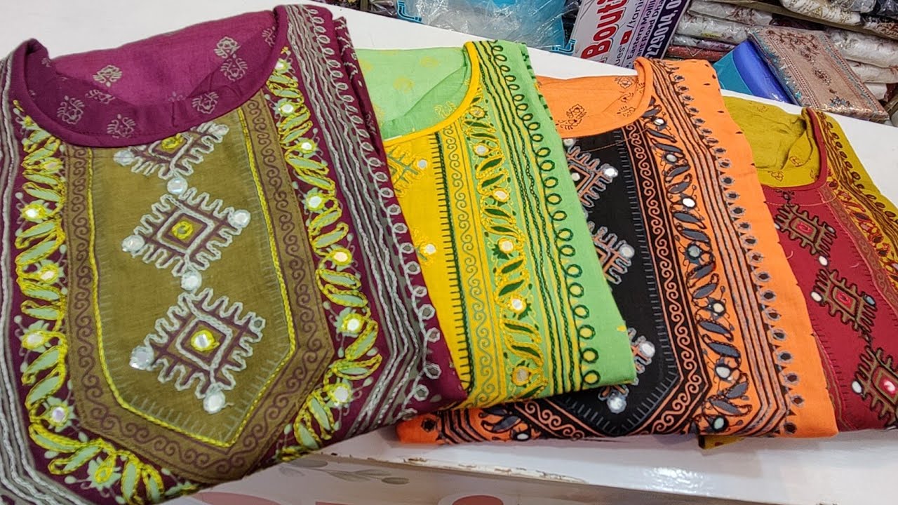 ৭৫০ ও ৯৫০ টাকায় উন্নত মানের আড়ং বুটিক সুতি থ্রি পিস/boutique work ...