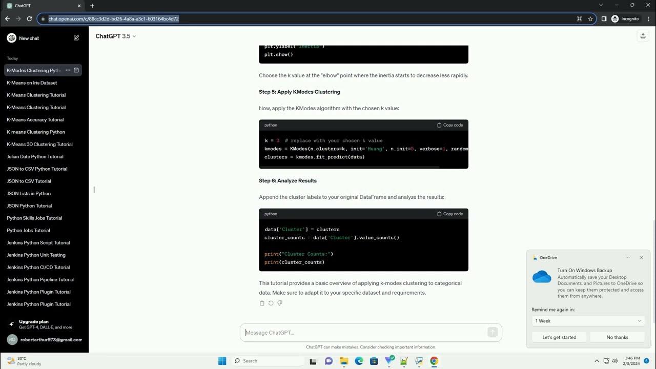 k means clustering categorical data python - YouTube