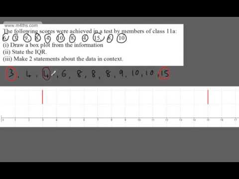 GCSE Tutorial Box Plots, Box and Whisker Diagrams Stats - YouTube