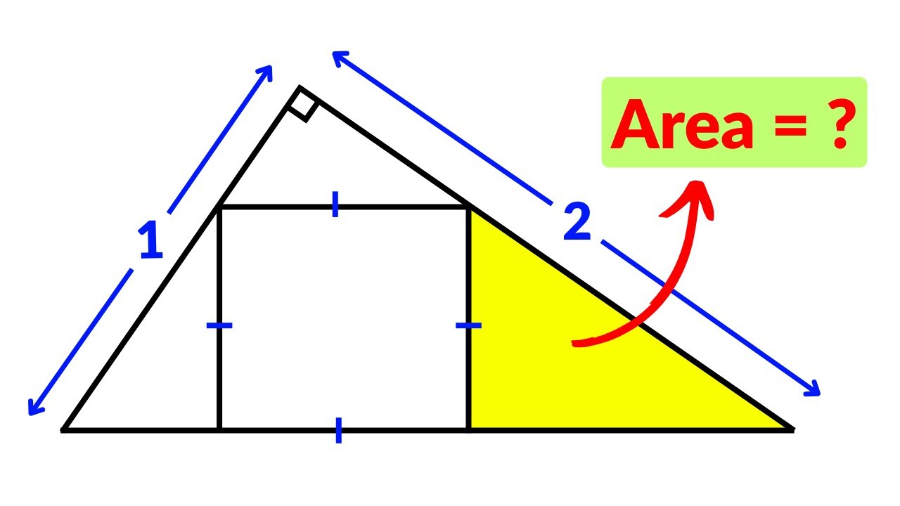 Find the shaded area | A Very Nice Geometry Problem - YouTube