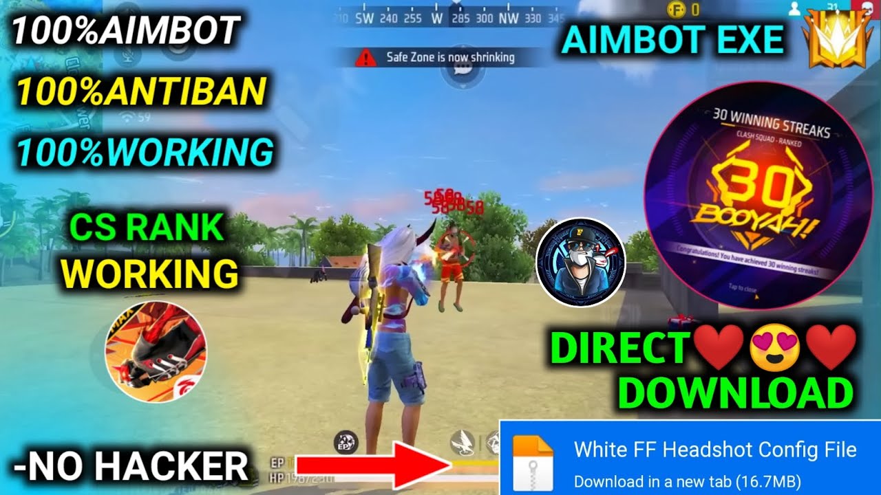 OB44 | White FF headshot config file free fire aimbot+aimlock |Headshot config free fire max ...