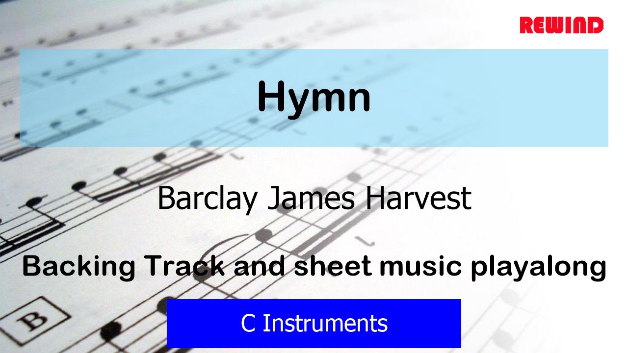 Barclay James Harvest Hymn Flute Violin Backing Track and Sheet Music ...
