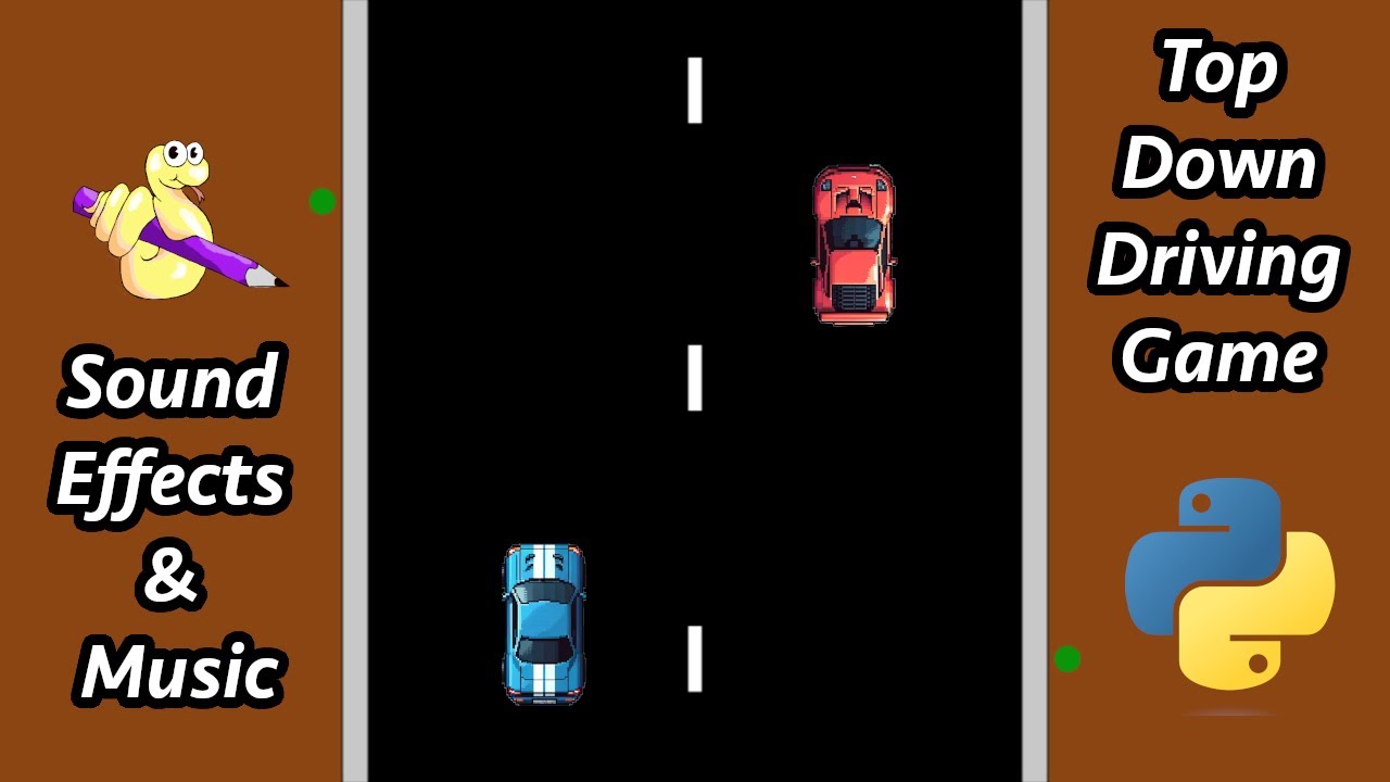 Python Coding Tutorial #6: Sound Effects & Music - Top Down Driving ...